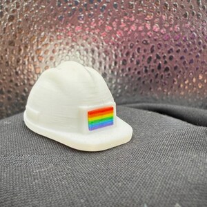 Hard Hat Keychain - Construction Hard Hat Keychain, Cute, 3D Printed ...