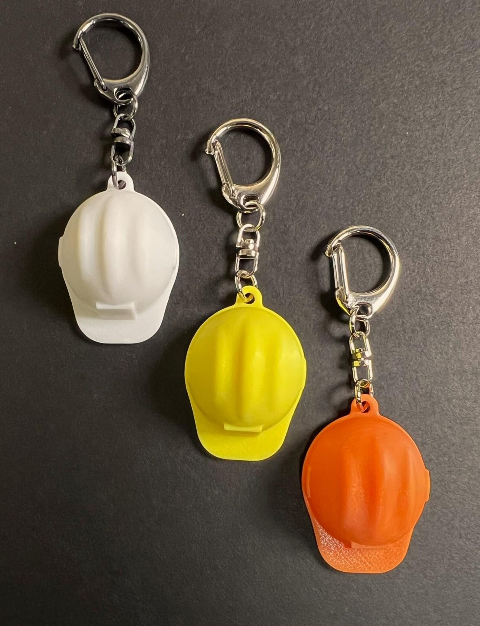 Hard Hat Keychain - Construction Hard Hat Keychain, Cute, 3D Printed ...