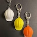 Hard Hat Keychain - Construction Hard Hat Keychain, Cute, 3D Printed ...