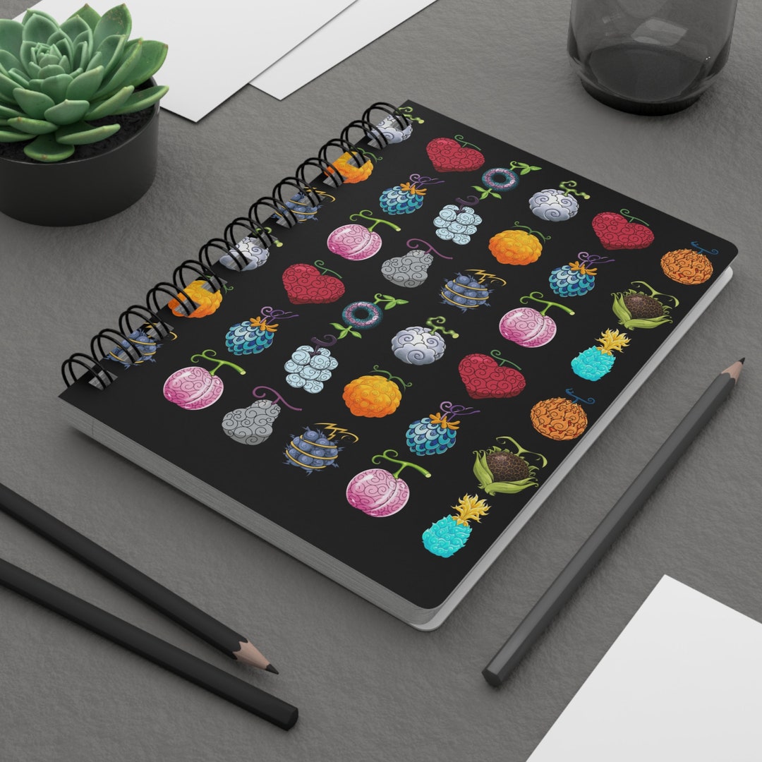 Devil Fruit Notebook One Piece Fan Art: Durable and Enchanting Journal ...
