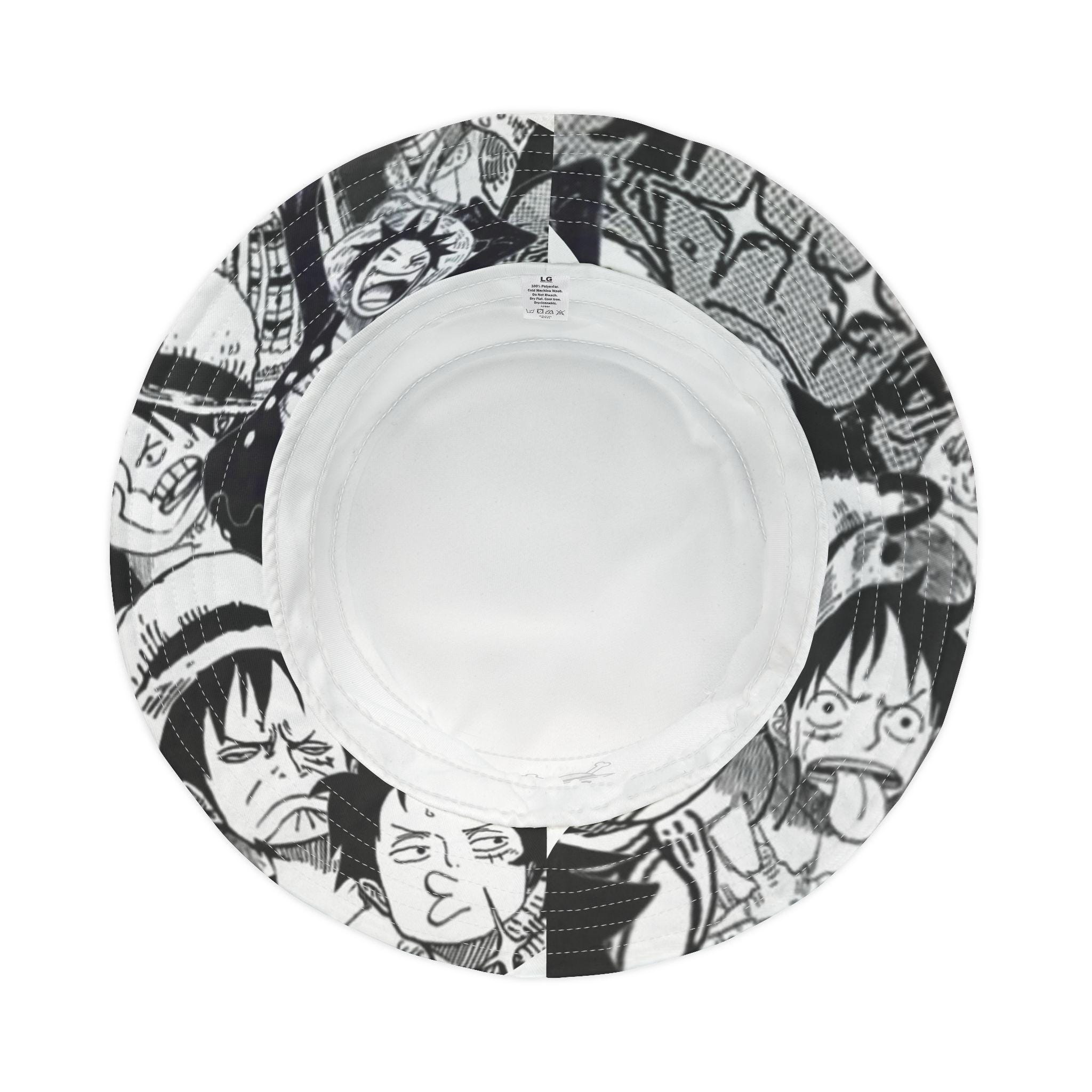 One Piece Bucket Hat With Comic-style Luffy - Etsy