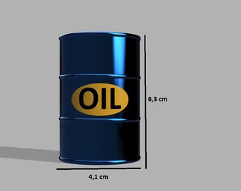 1:14 Scale Miniature 55 Gallon Drum / Oil Barrel (single Drum) - Etsy