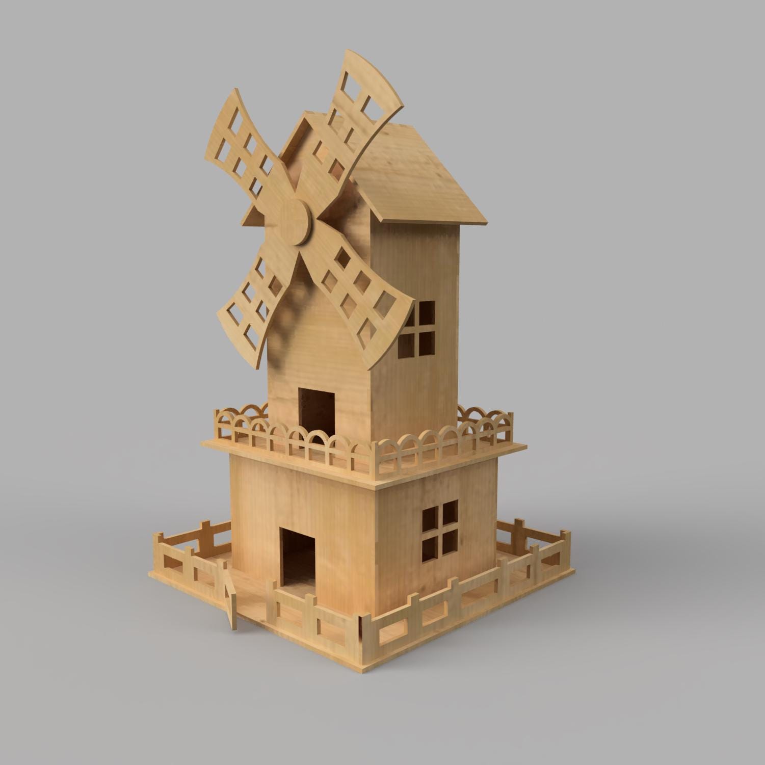 Model Windmill - Laser Cutting Files - Etsy
