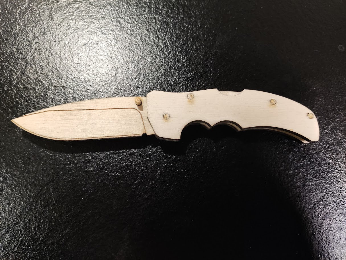 Lockback Flipknife Dxf File for Laser Cutting - Etsy