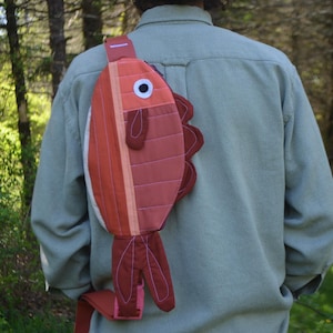 Fish Bag PDF Sewing Pattern - Swim Along Crossbody - Sling Bag/fanny ...