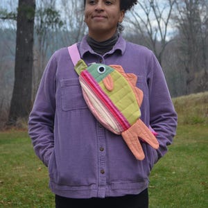 Fish Bag PDF Sewing Pattern - Swim Along Crossbody - Sling Bag/fanny ...