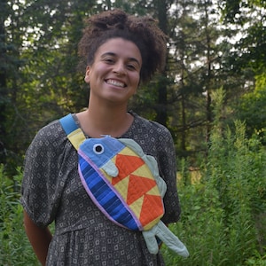 Fish Bag PDF Sewing Pattern - Swim Along Crossbody - Sling Bag/fanny ...