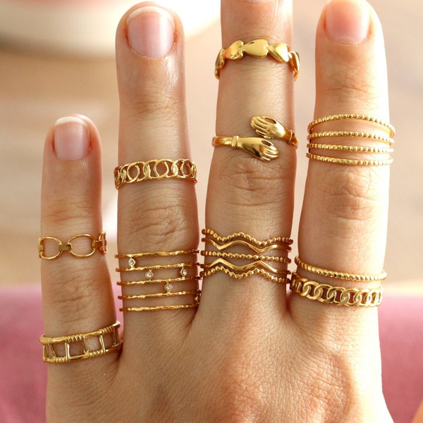 Adjustable Rings Set for Women - Etsy