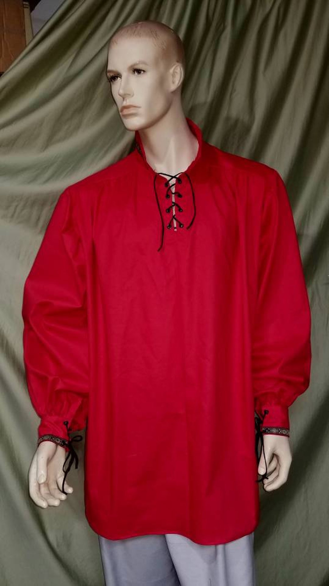 Custom Made Medieval Renaissance Noblemans Shirt Steampunk Cosplay LARP ...