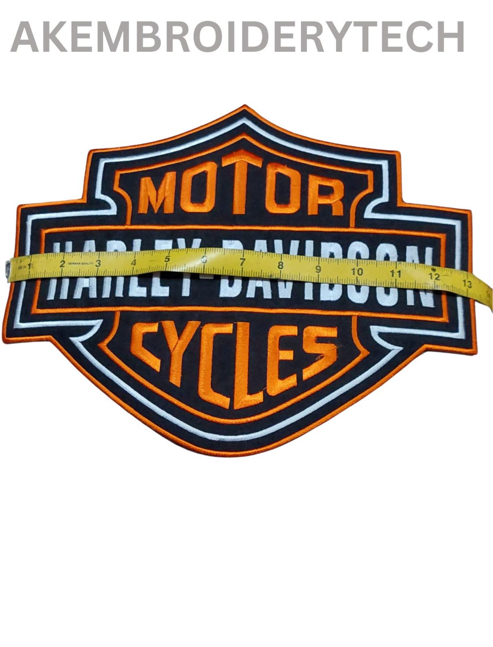 Patches , Large Harley Davidson Logo Embroidery Patch Bold Colors, High ...