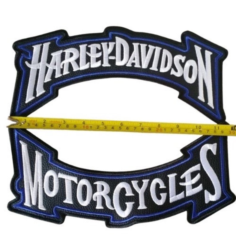 Large Harley Davidson Skull Motorcycle Patch Set Iron on Embroidery ...