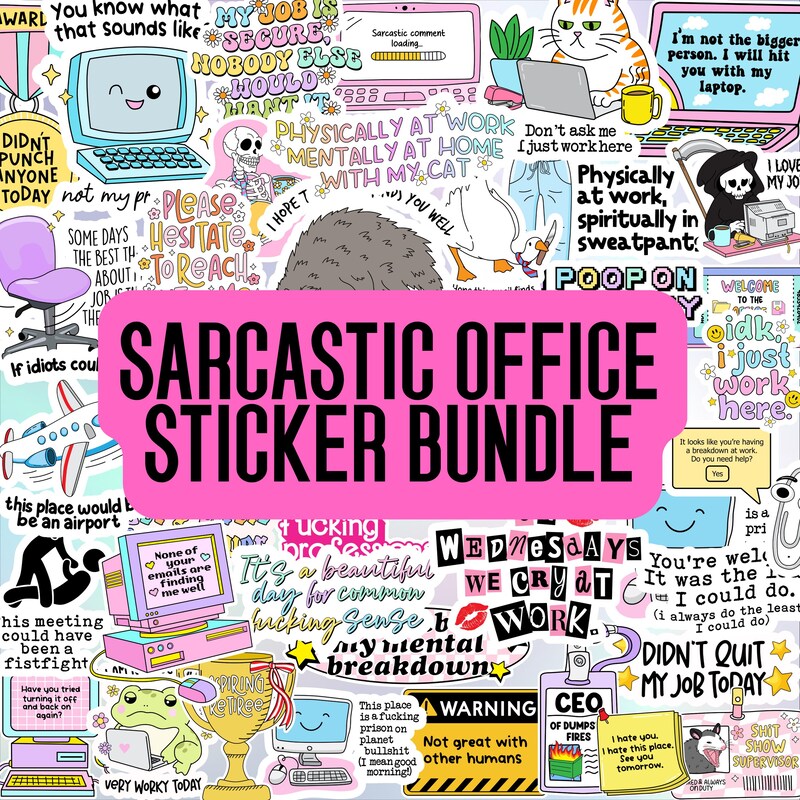Sassy Office Stickers - Etsy