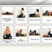 Yin Yoga Posture Flashcards Downloadable PDF | Restorative Yoga Flashcards | Yin Yoga Pose ...