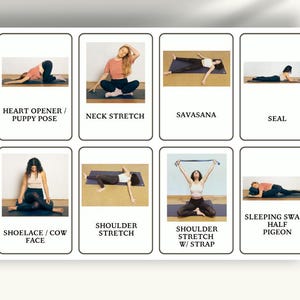Yin Yoga Posture Flashcards Downloadable PDF | Restorative Yoga ...