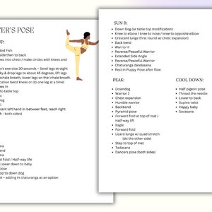 Yoga Instructor Sequences | Vinyasa Flow Class Plans (PDF Pattern) - Etsy