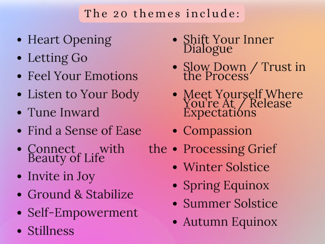 20 Yoga Class Themes for Teachers | Sequencing & Reflection (digital ...