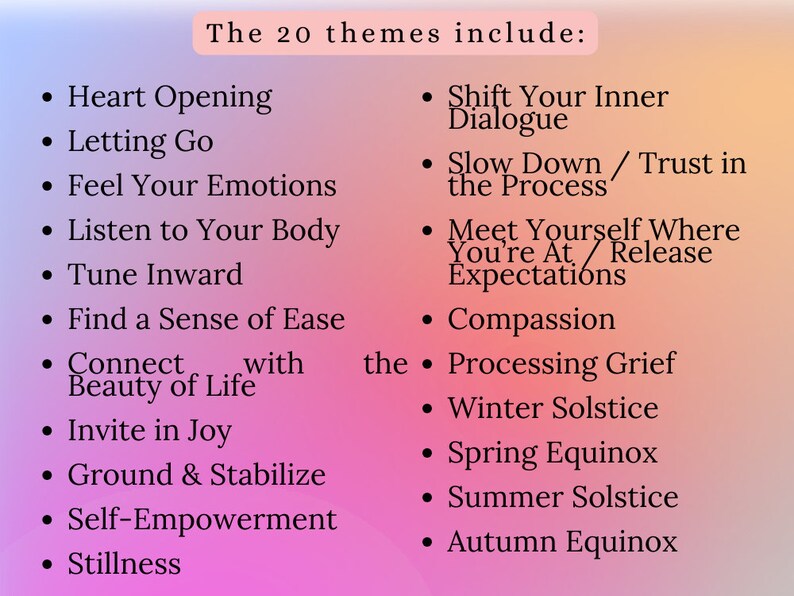 20 Yoga Class Themes for Teachers | Sequencing & Reflection (digital ...