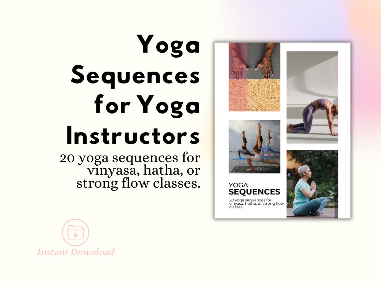 Yoga Instructor Sequences | Vinyasa Flow Class Plans (PDF Pattern) - Etsy