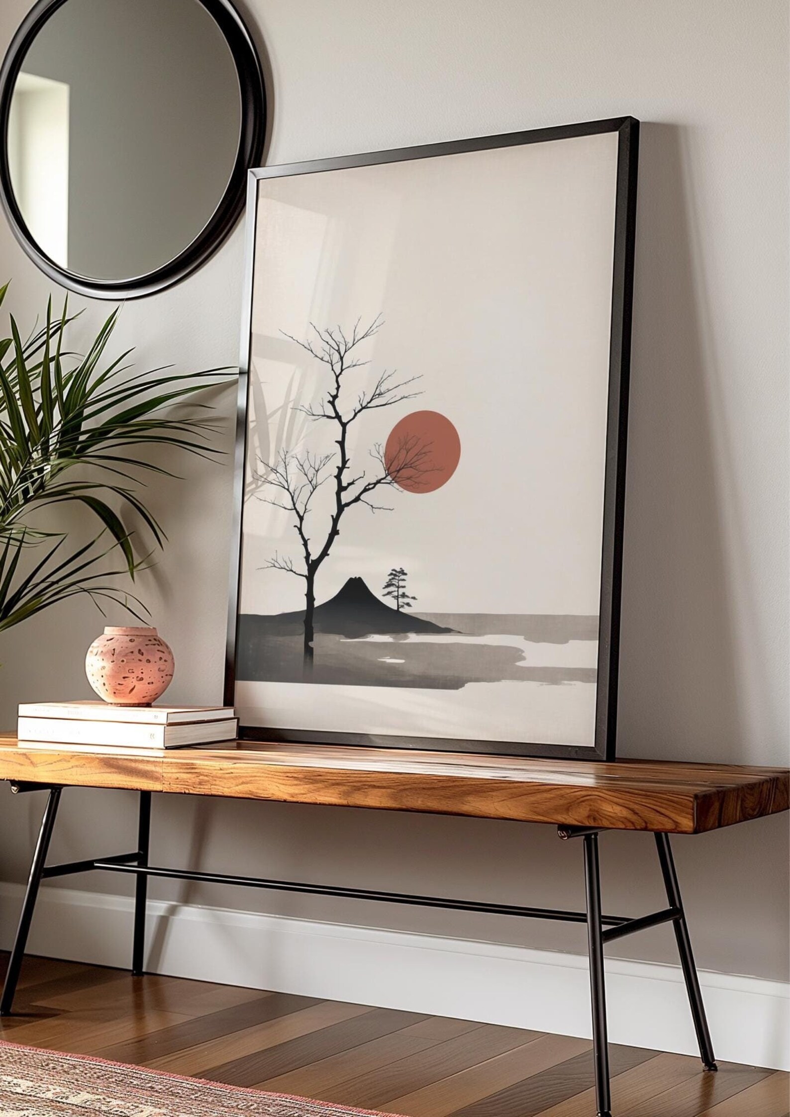 Whispers of the Wind | Japandi Wall Art | Minimalist Scandinavian Art ...