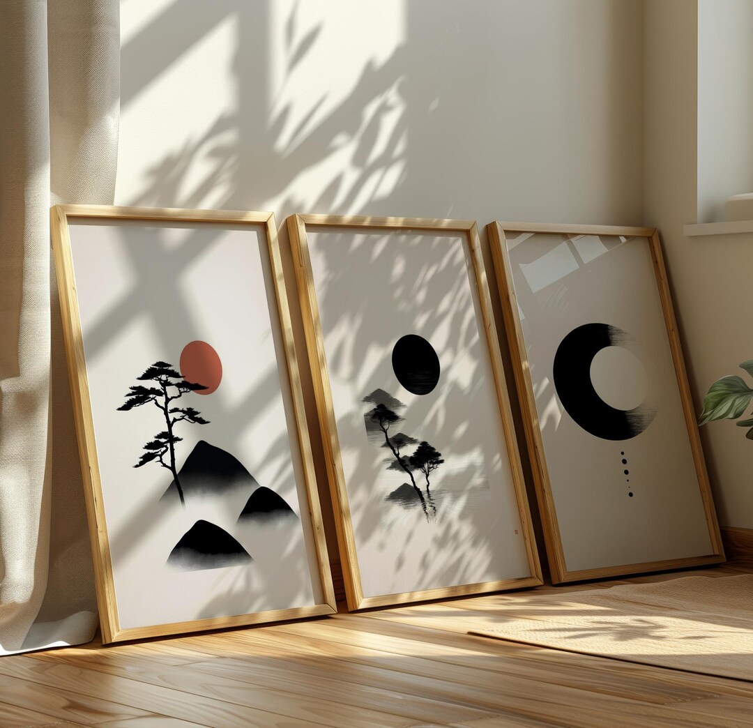Harmonic Balance | Japandi Wall Art | Minimalist Scandinavian Art ...