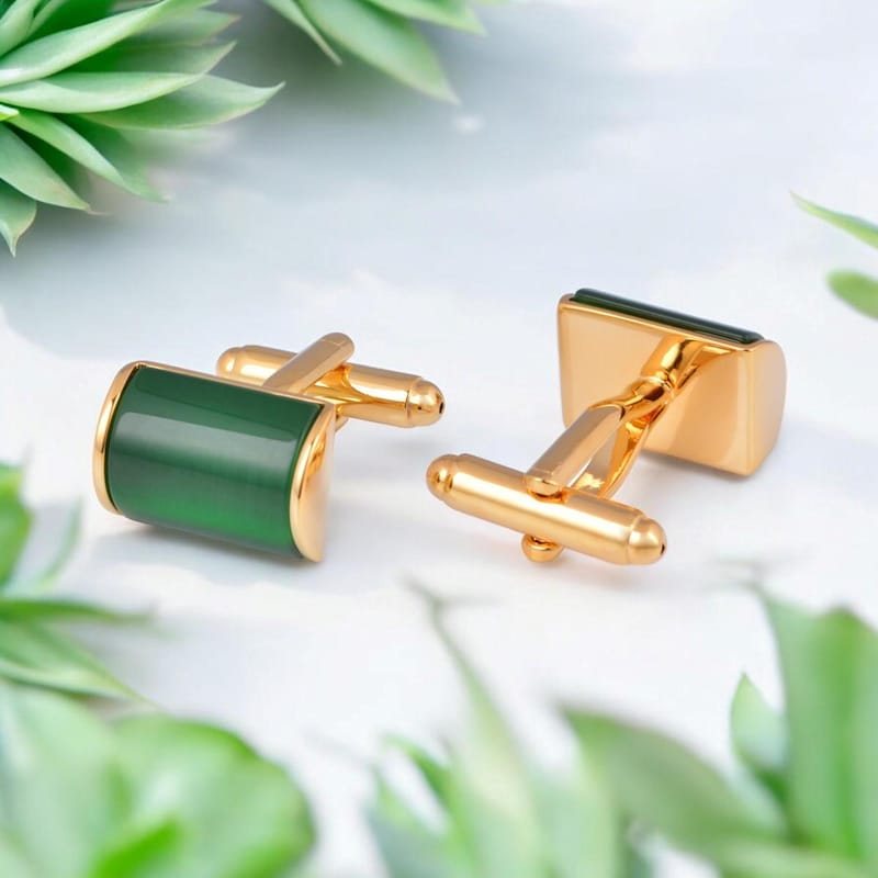 Green Cufflinks - Etsy