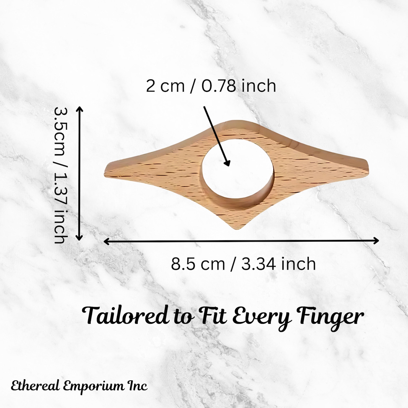 Wooden Thumb Bookmark Multi-function Thumb Ring Page Holder Convenient ...