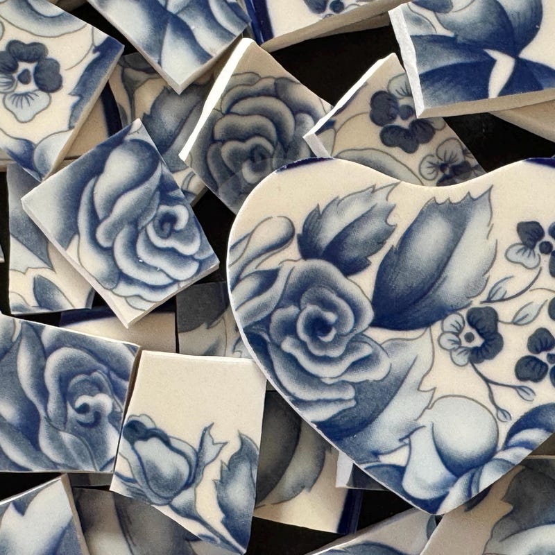 Broken China Mosaic - Etsy