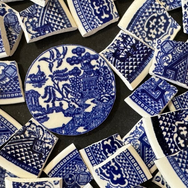 Blue Willow Tiles - Etsy