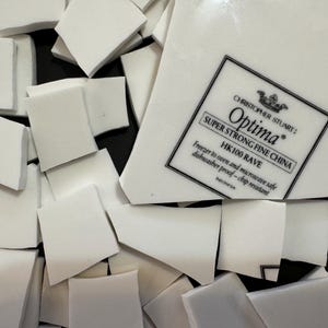 Mosaic Tile 125 Pure Clean White Fill Tiles Fine China China Mosaic ...