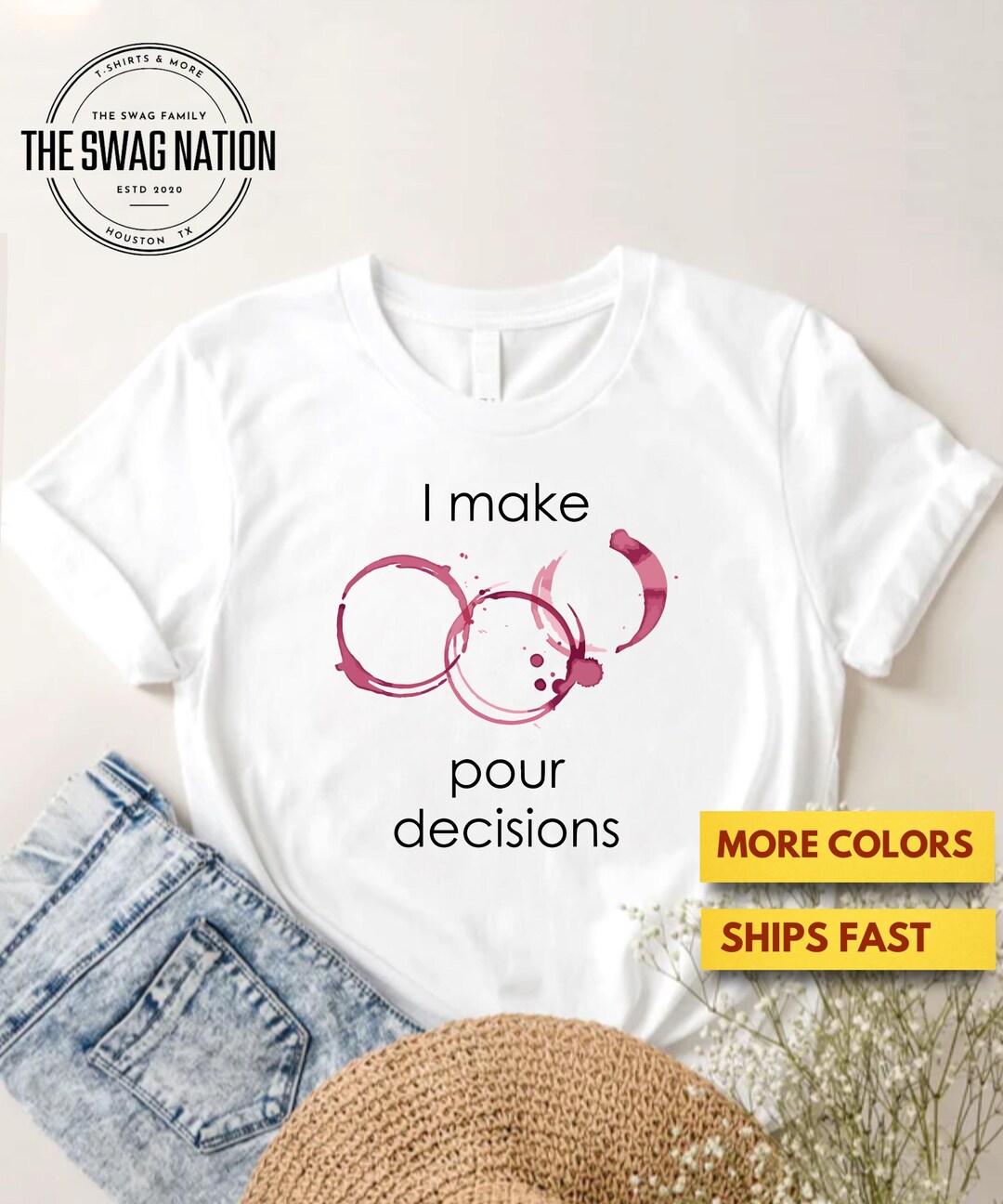 I Make Pour Decisions Shirt, Funny Pun Shirt, English Humor Shirt, Gift ...