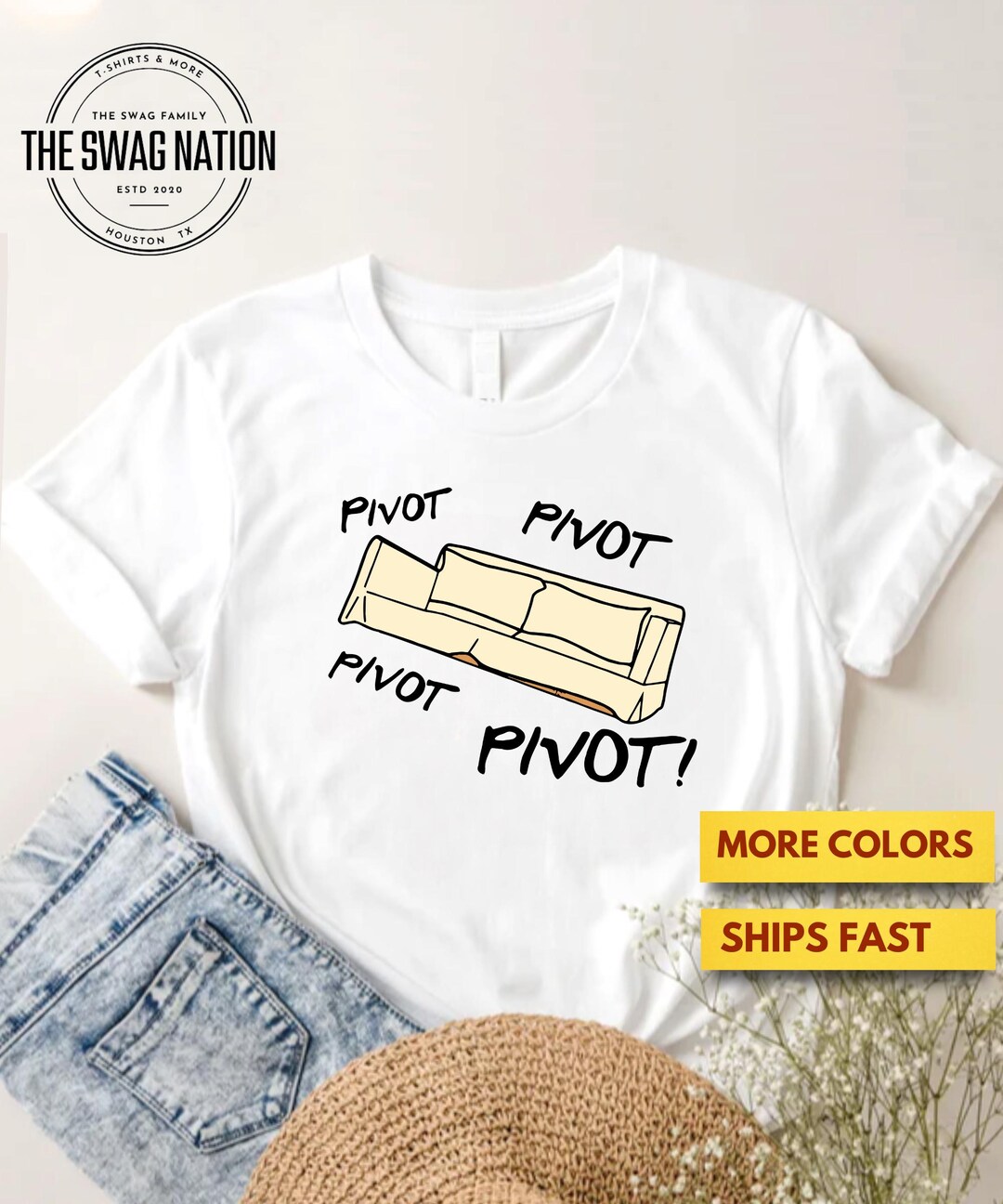 Friends Pivot Shirt, Pivot Scene Friends Funny TV Show Premium Ultra ...
