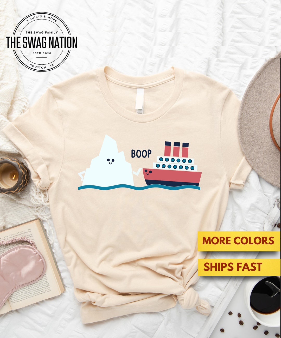 Funny Boop Boat Humor Premium T-shirt, Funny Boat Pun Shirt, Funny ...