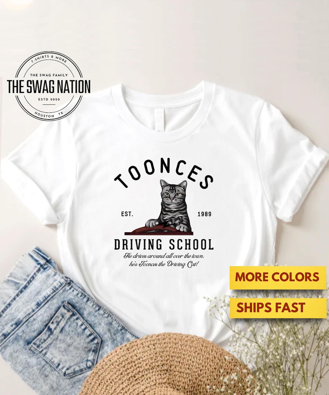 Toonces the Driving Cat Shirt, 80s SNL, Vintage Shirt, Cat Shirt, Gift ...
