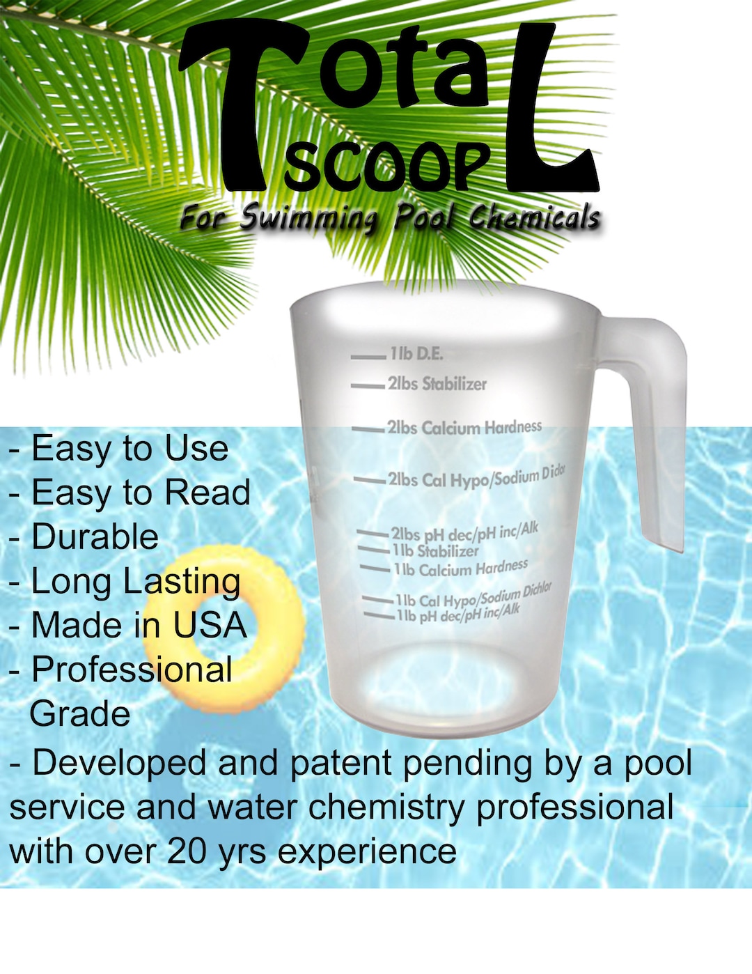 Total Scoop for Swimming Pool Chemicals - Etsy