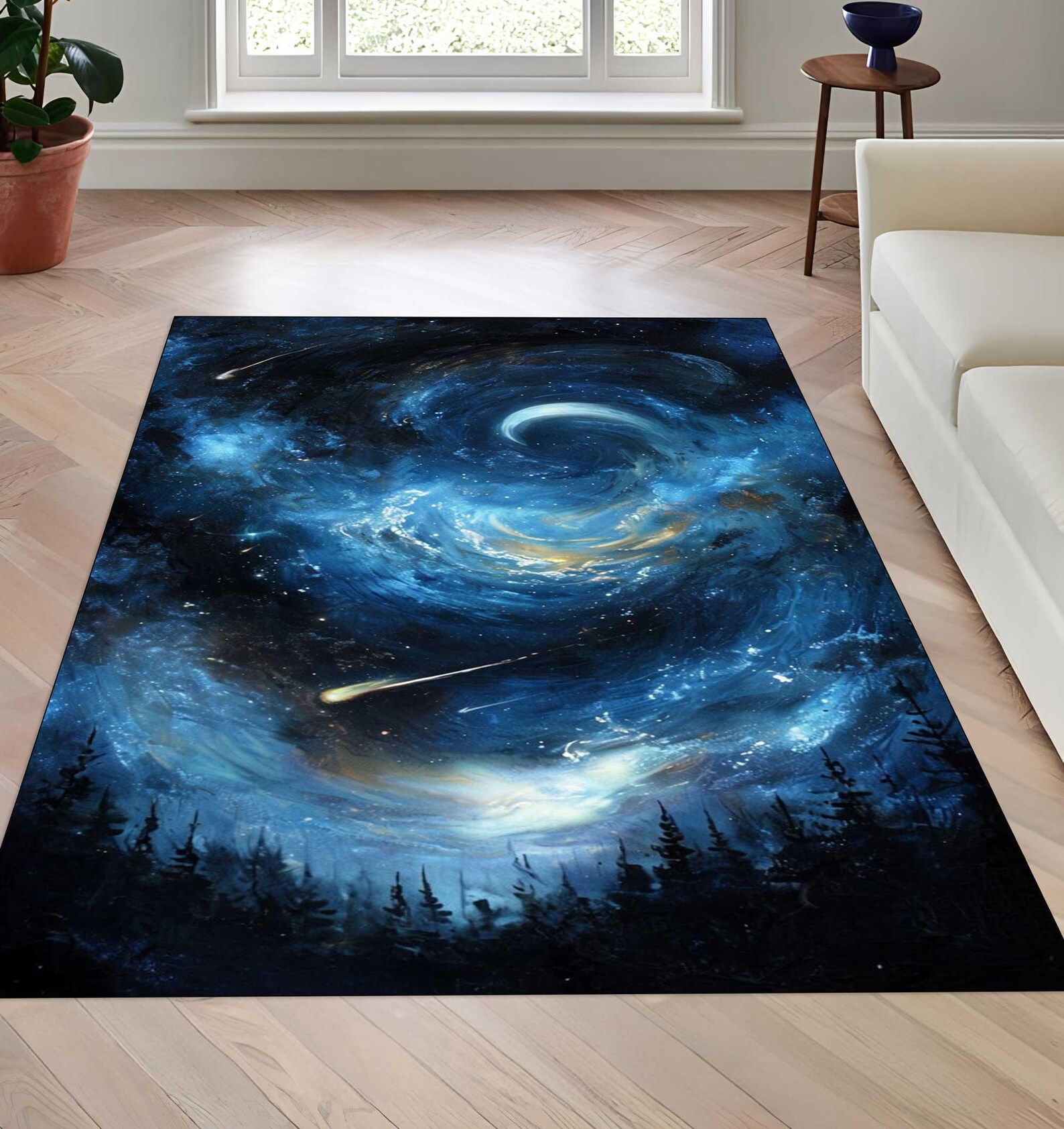 Milky Way Rug, Space Rug, Kids Rug, Galaxy Floor Rug, Galaxies Rugs ...
