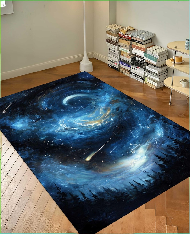 Milky Way Rug, Space Rug, Kids Rug, Galaxy Floor Rug, Galaxies Rugs ...