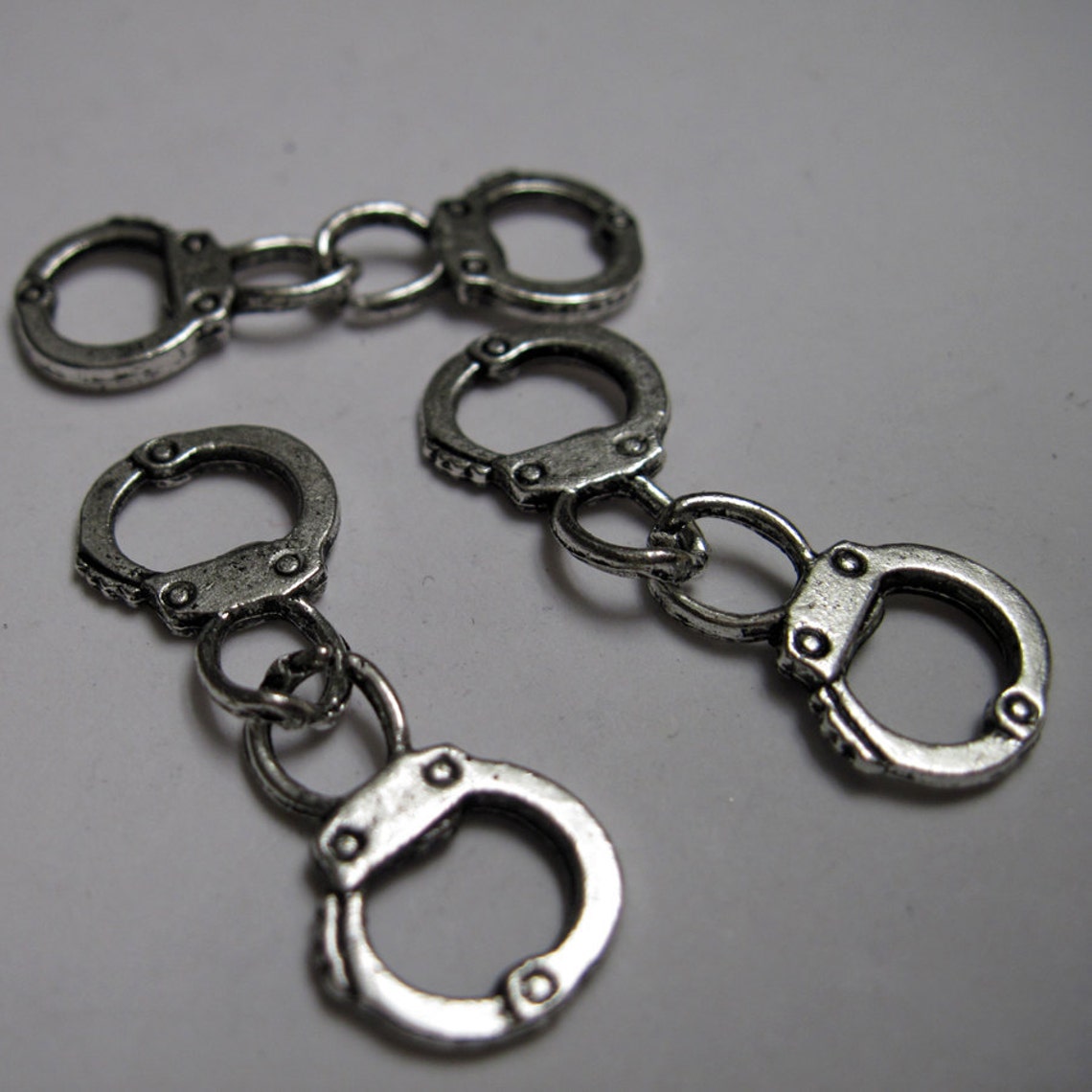Mini Handcuff Charm Lot of 10 - Etsy