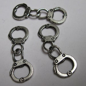 Mini Handcuff Charm Lot of 10 - Etsy