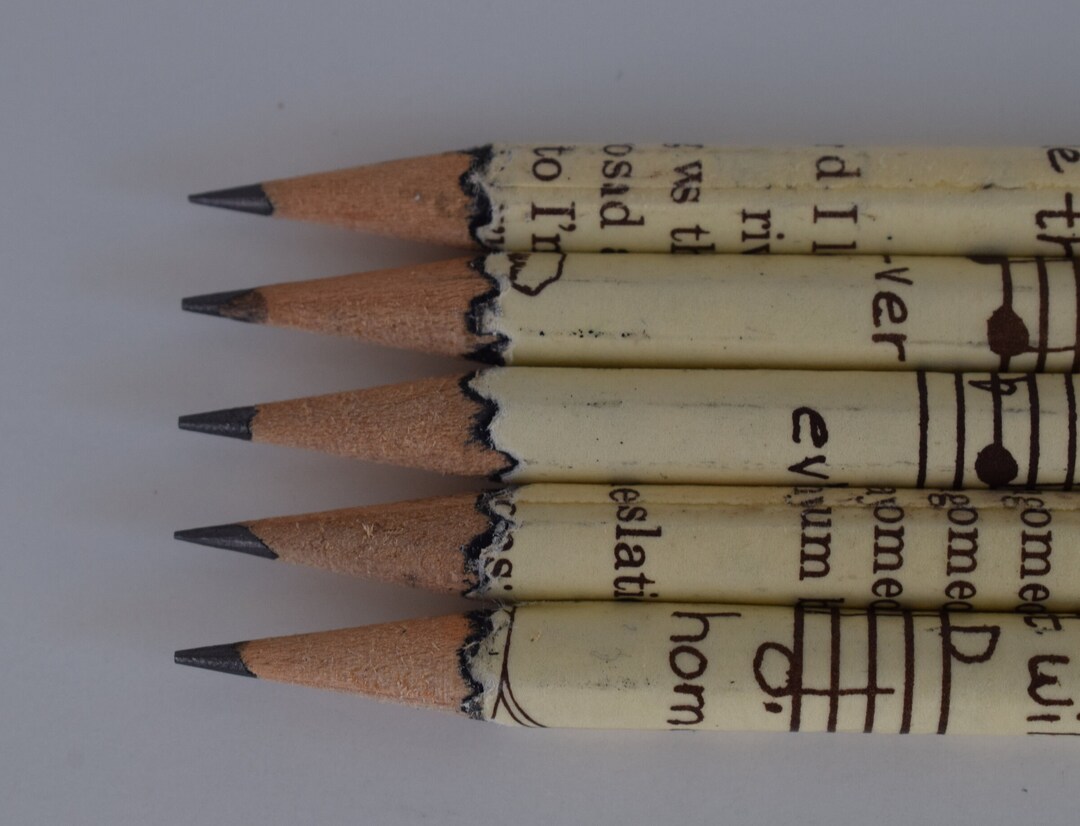 LIMITED EDITION Hand Wrapped Music Sheet Pencils - Etsy