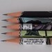 Hand Wrapped Comic Book Pencil Set in Blue and Magenta - Etsy