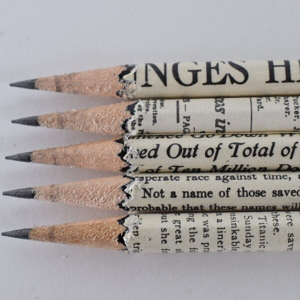 Paper Wrapped Pencil - Etsy