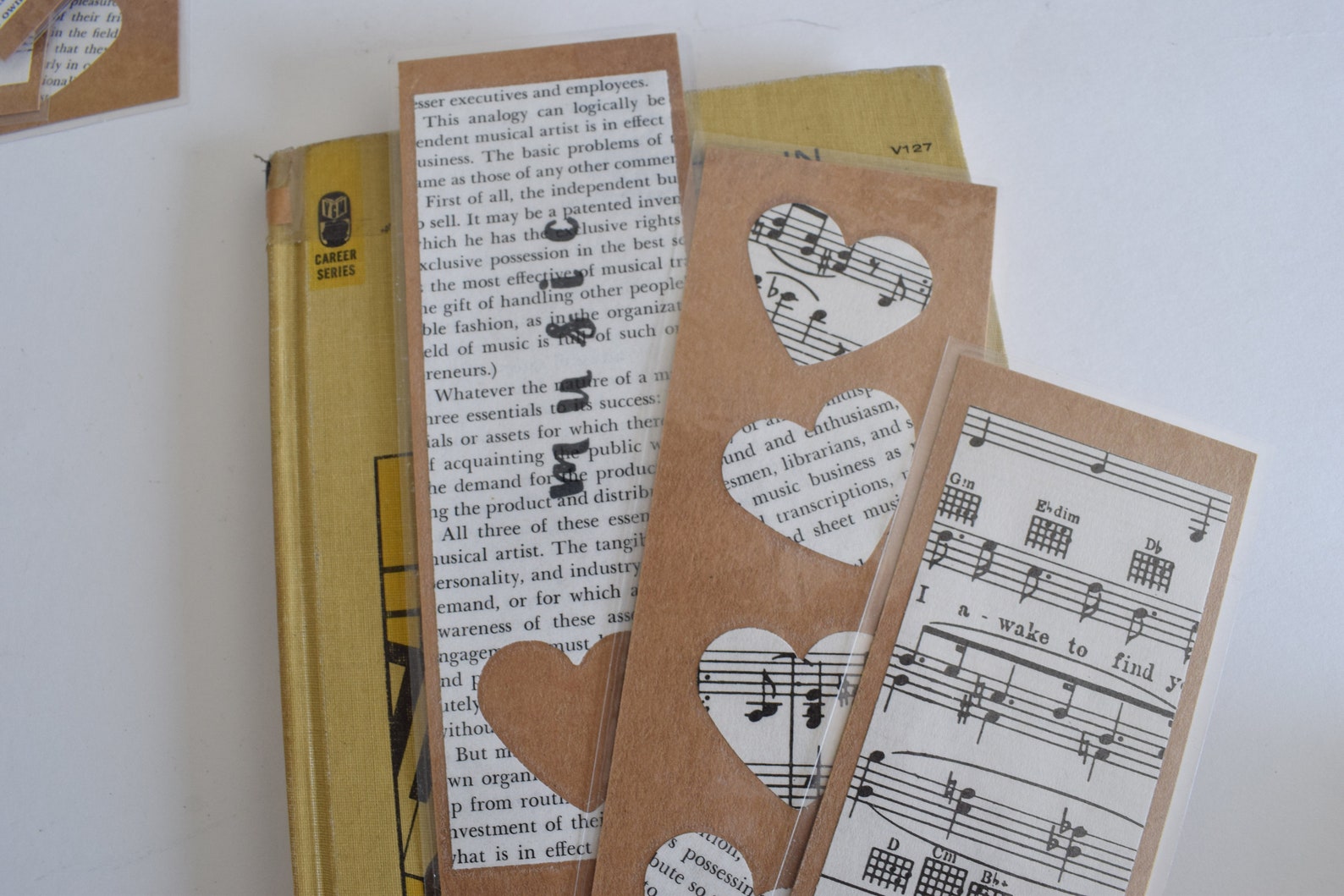 Music Sheet Set of Three Bookmarks - Etsy