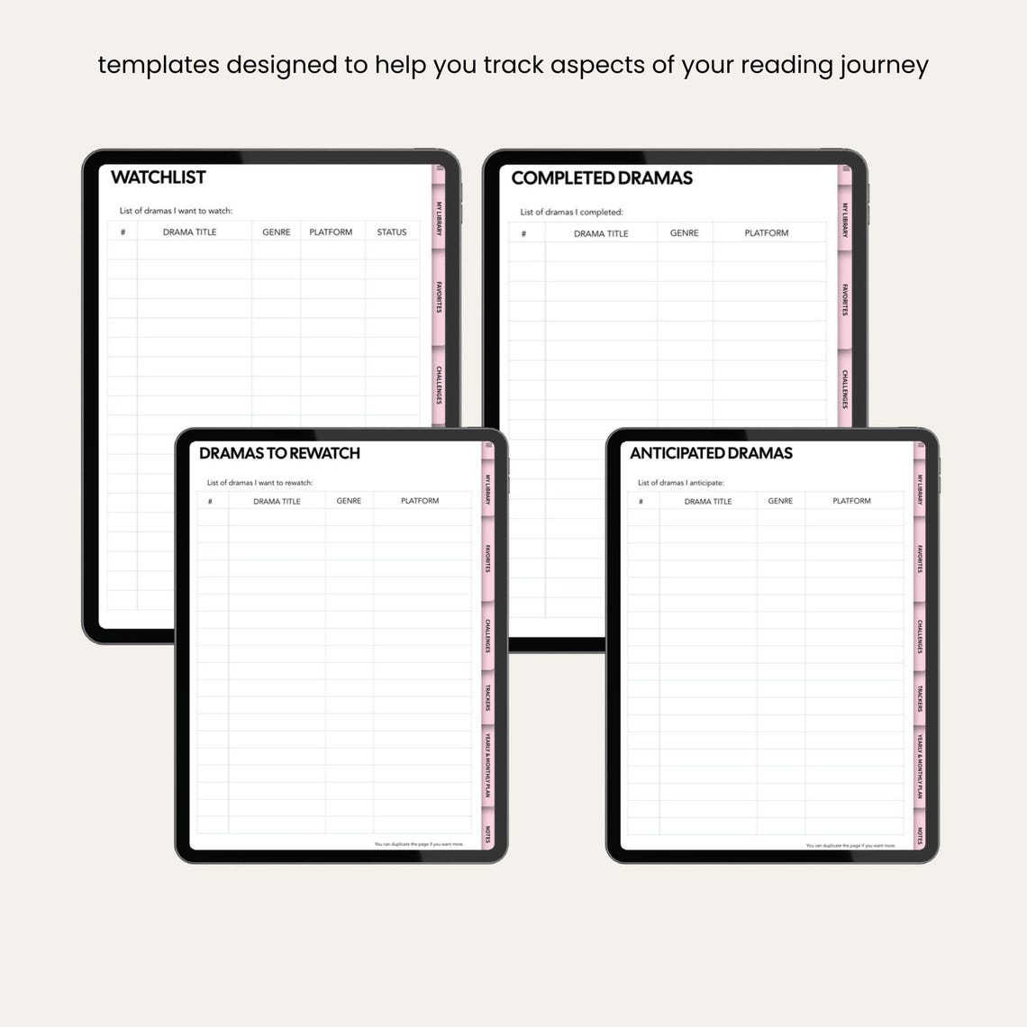 Digital K-drama Journal, K-drama Tracker, Korean Drama Planner, Kdrama ...
