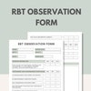 RBT Observation Form | Digital Supervision Tool for ABA Sessions ...