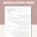 Digital Classroom Observation Checklist | Behavior & Classroom ...