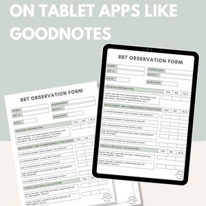 RBT Observation Form | Digital Supervision Tool for ABA Sessions ...