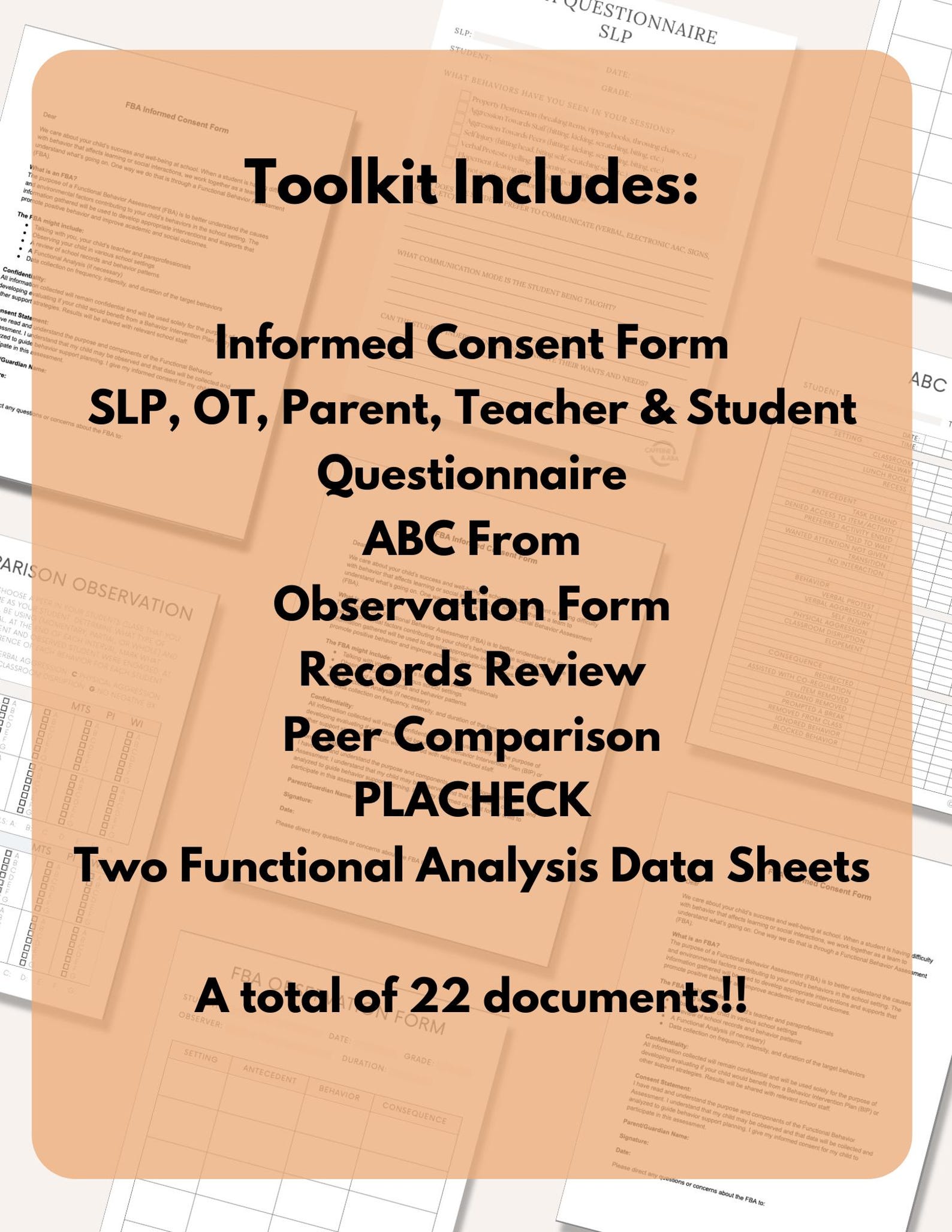 School-based FBA Toolkit | Digital ABA Forms for Functional Behavior ...