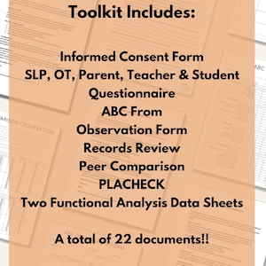 School-based FBA Toolkit | Digital ABA Forms for Functional Behavior ...