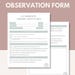 Digital Classroom Observation Checklist | Behavior & Classroom ...