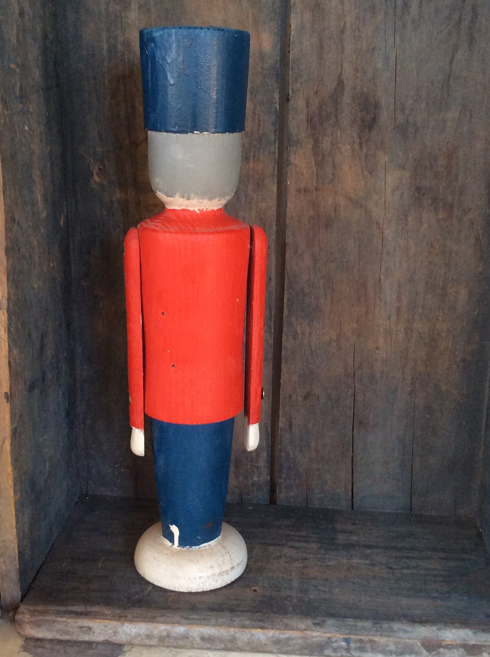 Vintage Primitive Wooden Soldier Folk Art Soldier Wood - Etsy